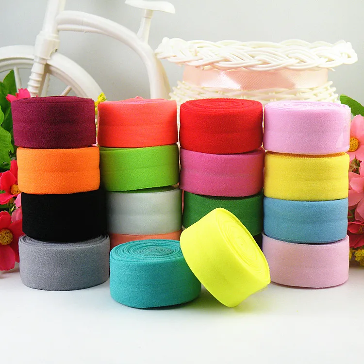 Fita elástica de tecido para costura, fita colorida de 1m/20mm para ...