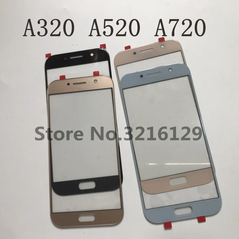 Внешний передний Внешний стеклянный объектив Замена для samsung Galaxy A3 A5 A7 A320/A520/A720 ...