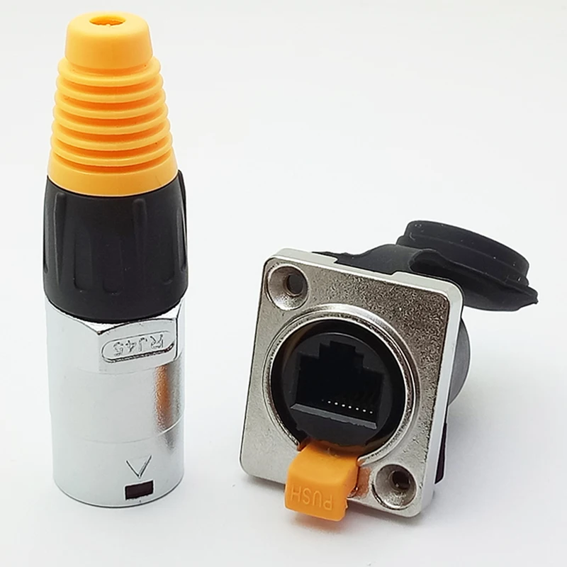 RJ45 Waterproof Connector Sockets RJ45 Female Ethernet Connector IP65 ...