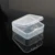 5.5x5.5x2.1cm Square Plastic Storage Box Jewelry Container Transparent ...