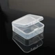 5.5x5.5x2.1cm square Plastic Storage Box Jewelry Container Transparent ...