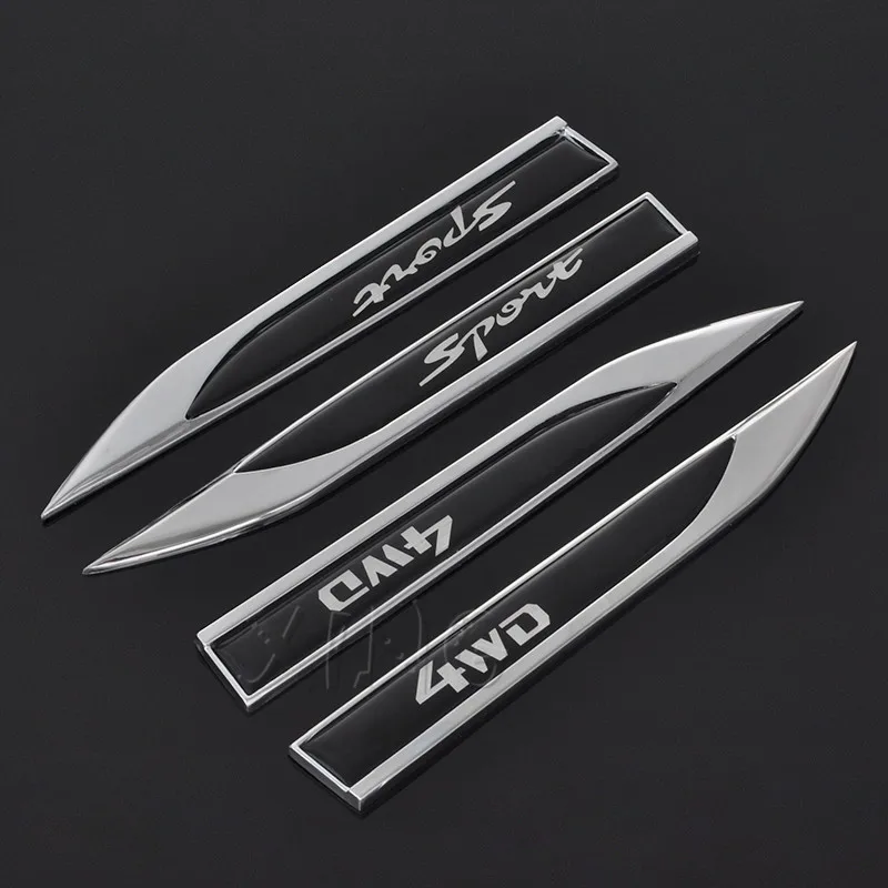 Car Fender Sticker Side Wing Badge Emblem Auto Decal For Mercedes BMW ...