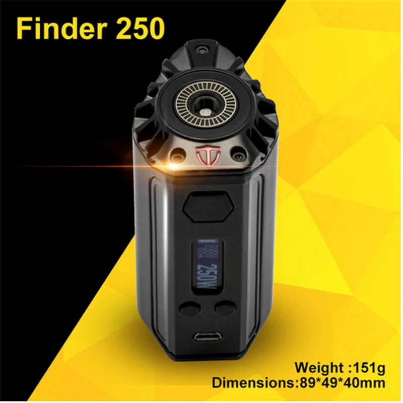 Original Think Vape Finder 250W Box Mod & Evolve DNA 250 Chip TC/VV/VW ...