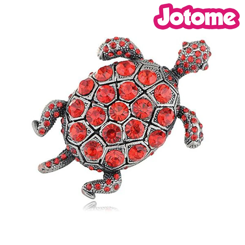 100pcs a lot Antique Red Crystal Rhinestone Sea Shell Tortoise Turtle ...