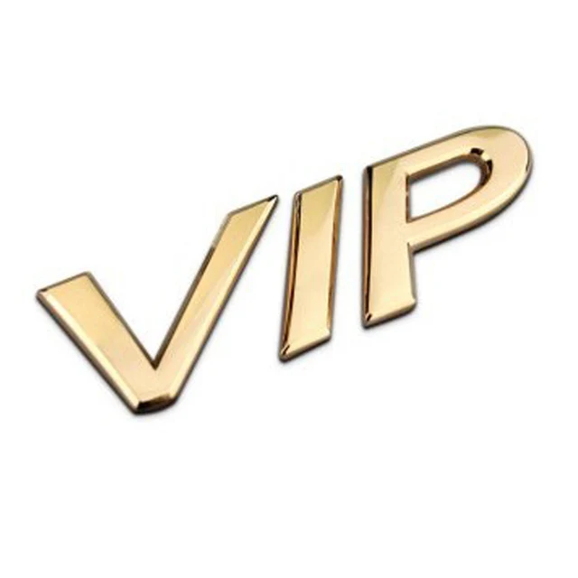 New Arrival Car styling 3D VIP Logo Car Body Stickers Funny Decals ...
