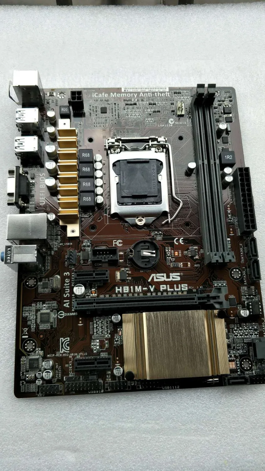Free shipping original motherboard for ASUS H81M V PLUS LGA 1150 DDR3 ...