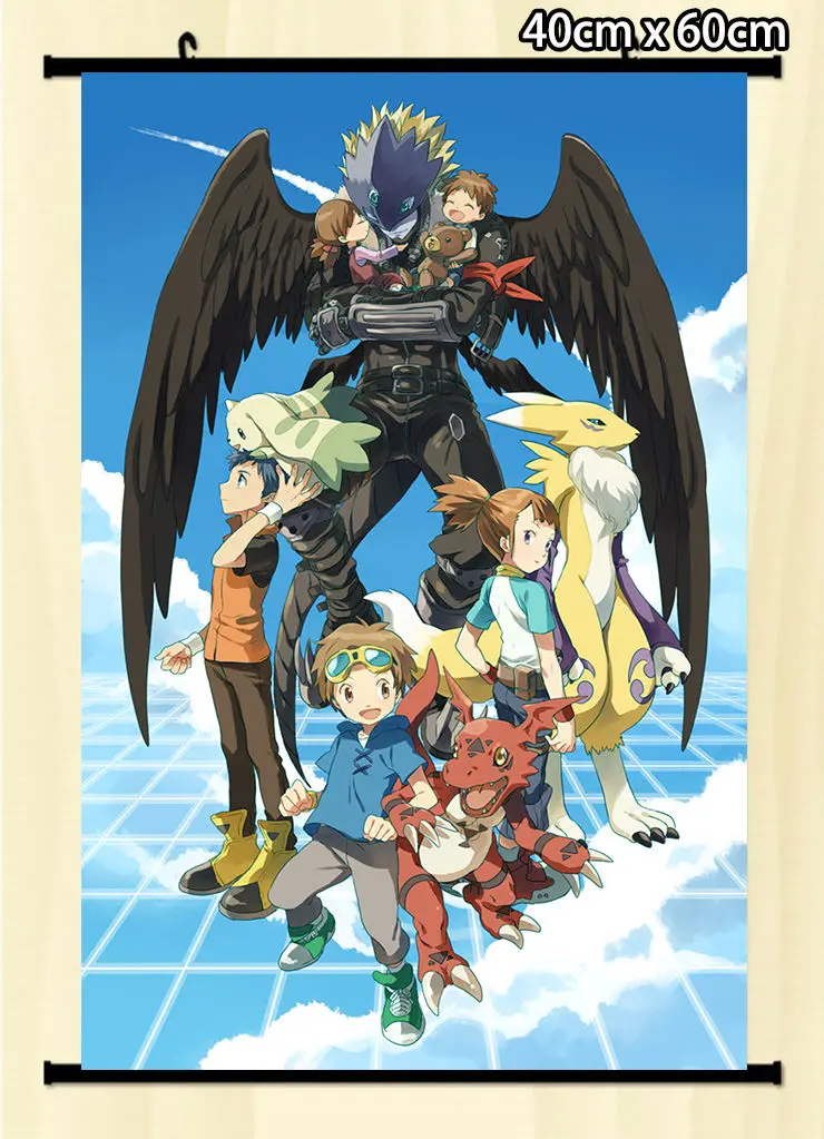 Anime Home Decor Wall Scroll Poster Digimon Adventure Whole Role -in ...