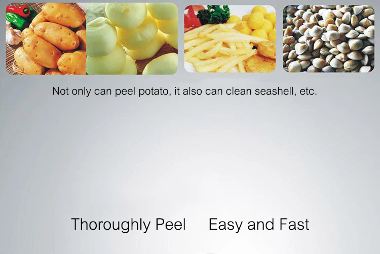 Potato Peeling Machine Acacia Eectric Potato Peeler Commercial Scallop ...