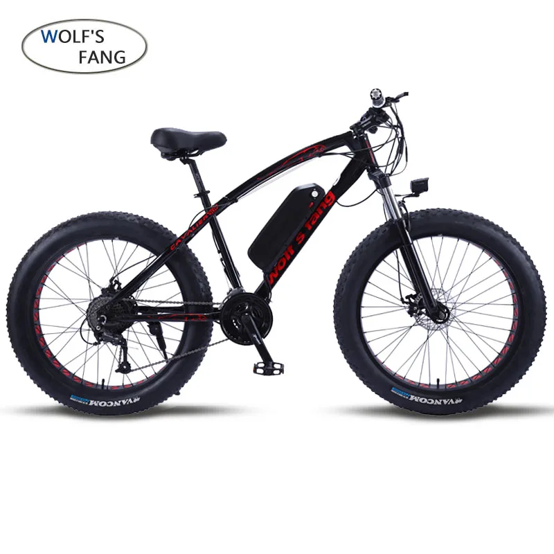 Wolf's fang Mountain Bike Electric Bicycle 48V500W 12Ah 27 speed 26X4.0 ...