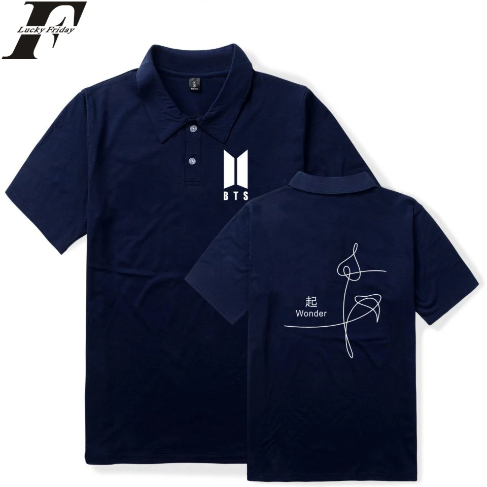 BTS AMAR a SI MESMO Camisa Pólo Mulheres Impressão Camisas Polo Verão ...