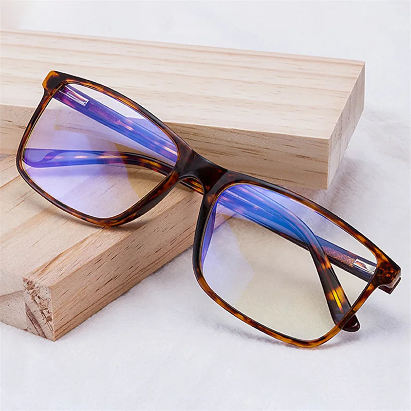 Vazrobe Acetate Prescription Glasses Men Blue Light Blocking Spring Hinge Clear Tint Film