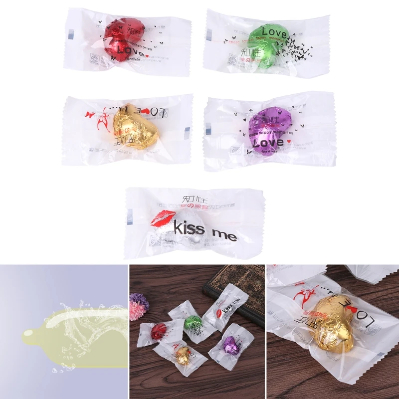 New Latex Condoms Creative Candy Chocolate Lubricated Condom Adult Sex Fun In Condoms From