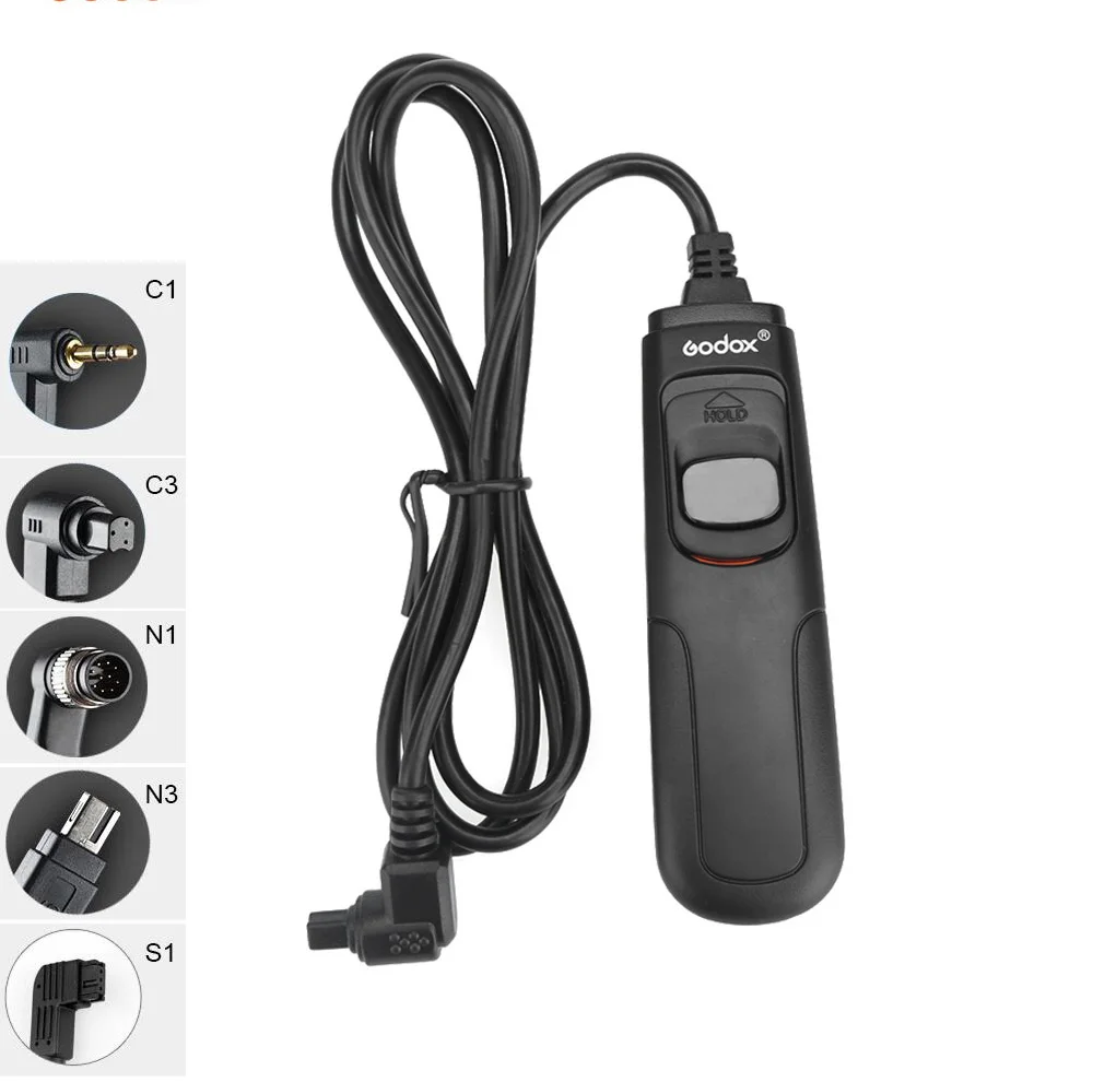 Godox Camera DSLR Remote Control Cord Camera Wire Shutter Release Cable for Canon Nikon Sony RC ...