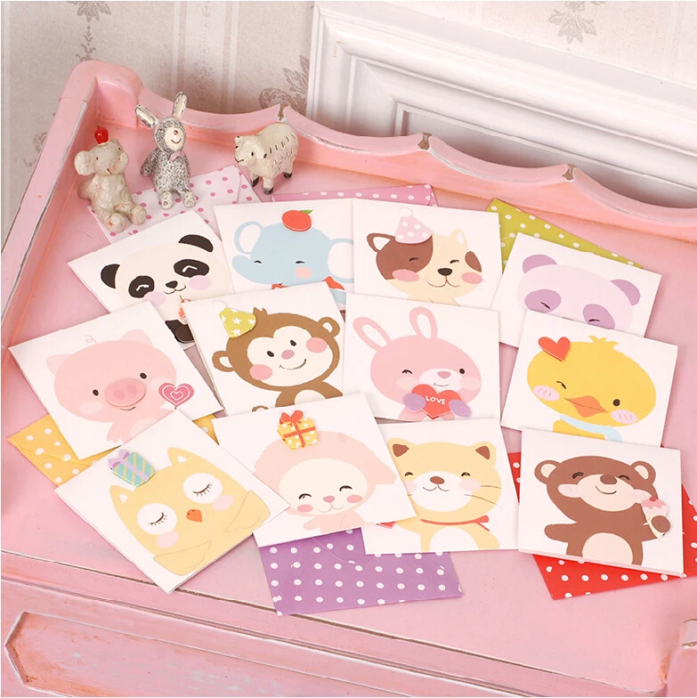 Cute Animal Mini Greeting Cards For Kids Handmade Small Pop Up Greeting Cute Animal Mini Greeting Cards For Kids Handmade Small Pop Up Greeting