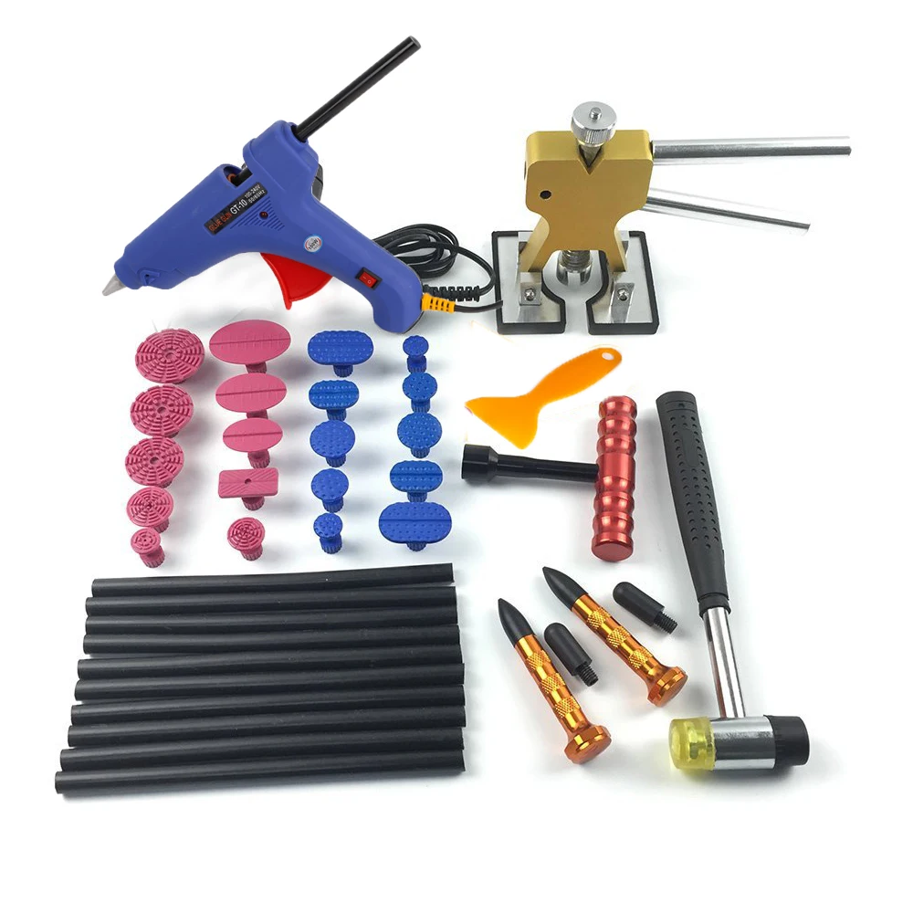 Auto Body Frame Puller WHDZ Paintless Dent Removal (PDR) Tool Kit ...