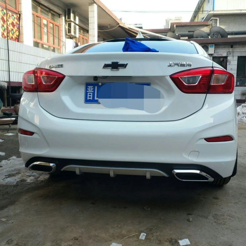 Fit For Chevrolet Cruze 2017 ABS Plastic Rear Diffuser Bumper Guard ...