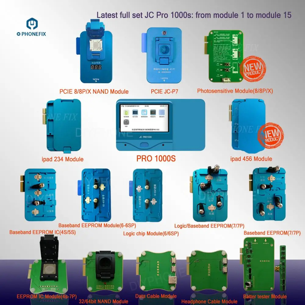 PHONEFIX JC Pro1000S Multi Functional NAND Programmer PCIE NAND Read ... PHONEFIX JC Pro1000S Multi Functional NAND Programmer PCIE NAND Read ...