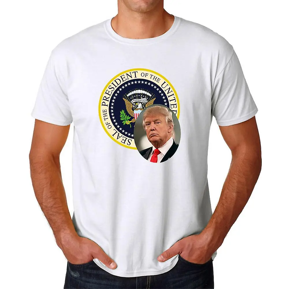 Donald Trump presidencial sello camiseta|Camisetas| - AliExpress