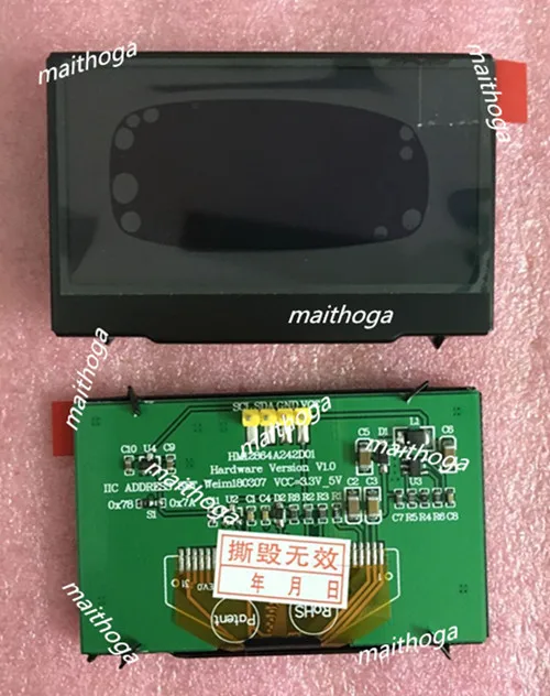 2.42 inch 4PIN White/Yellow/Blue OLED Screen Module SSD1309 Compatible ...