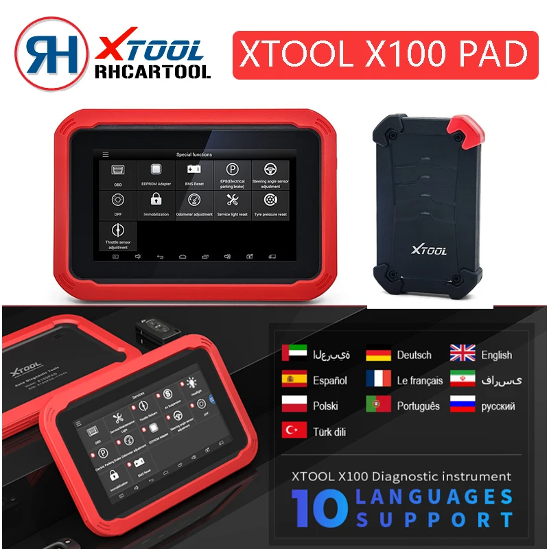Original Xtool X100 Pad Odometer Correction Tool Auto Key Programmer Professional Car Diagnostic