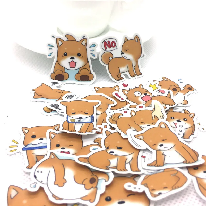 40 Pcs/lot Meng Meng dog daily paper Sticker Decal For Phone Laptop ...