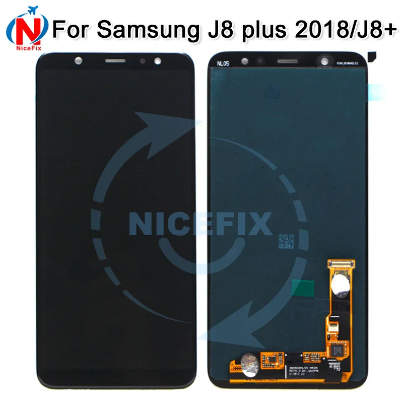 For Samsung Galaxy J8 Plus 2018 Lcd Touch Screen Digitizer Assembly For ...
