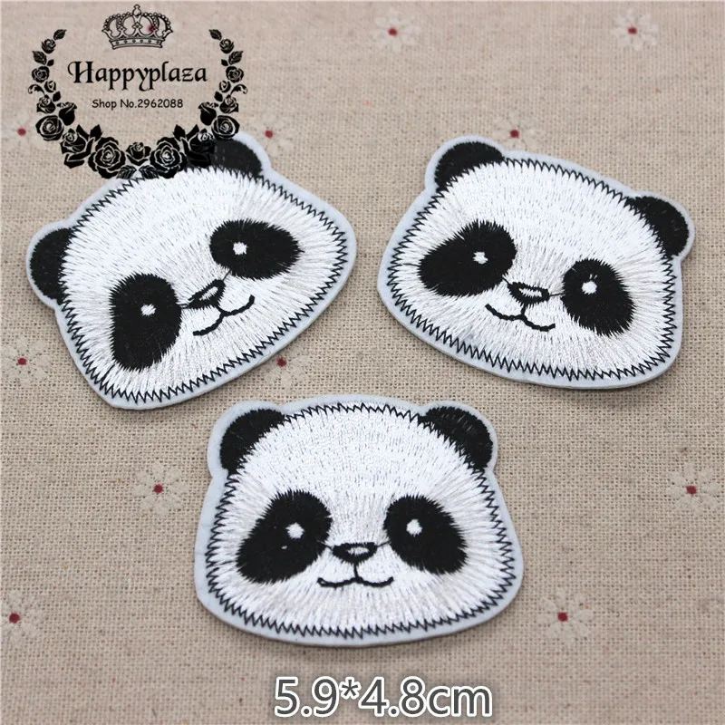 5pcs-Embroidered-Panda-Patch-for-Clothing-Applique-Iron-on-Patches-for ...