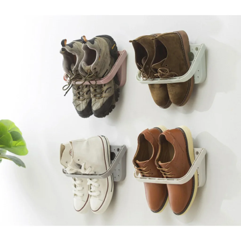 Wall Hanging Plastic Shoes Rack Folding Hanging Shoe Shelf Holder ...