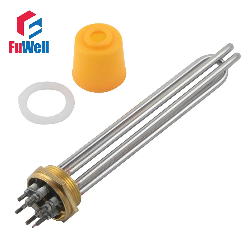 1.5 Inch Stainless Steel Copper Head Heating Tube 380V 6KW Electric ...