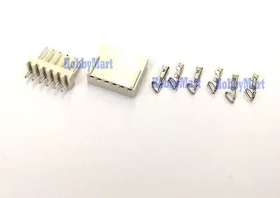 2510 2.54mm 6 Pin Male Female Connector Plug and crimps x 50 sets|plug ...