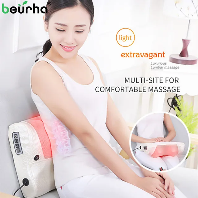 Neck Massager Electrical Shiatsu Back Neck Shoulder Body Massager Infrared Heated Kneading