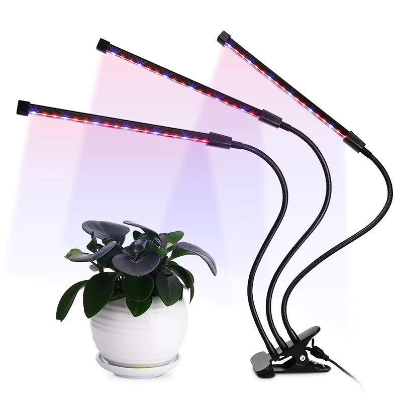 54pcs LEDS 20W Triple Head 54 LED Red Blue Lights Timing Control Clip ...