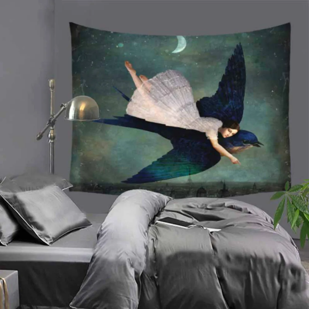 Cilected Goddess Tapestry Home Polyester Art Wall Hanging Decoration