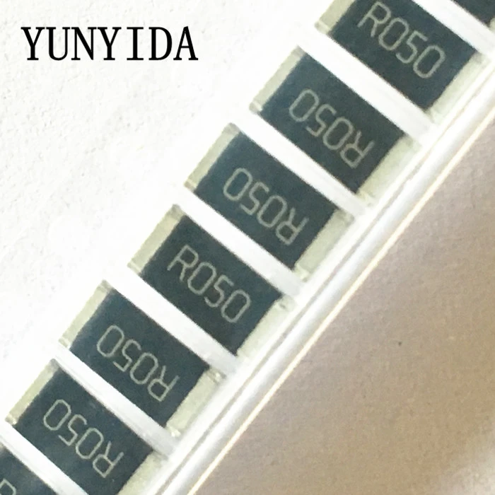 50 PCS 2512 1W 1% chip resistors 50mR 0.05R R100 R050 R010 R015 R020 R025 R040 R200 R220 R330 ...