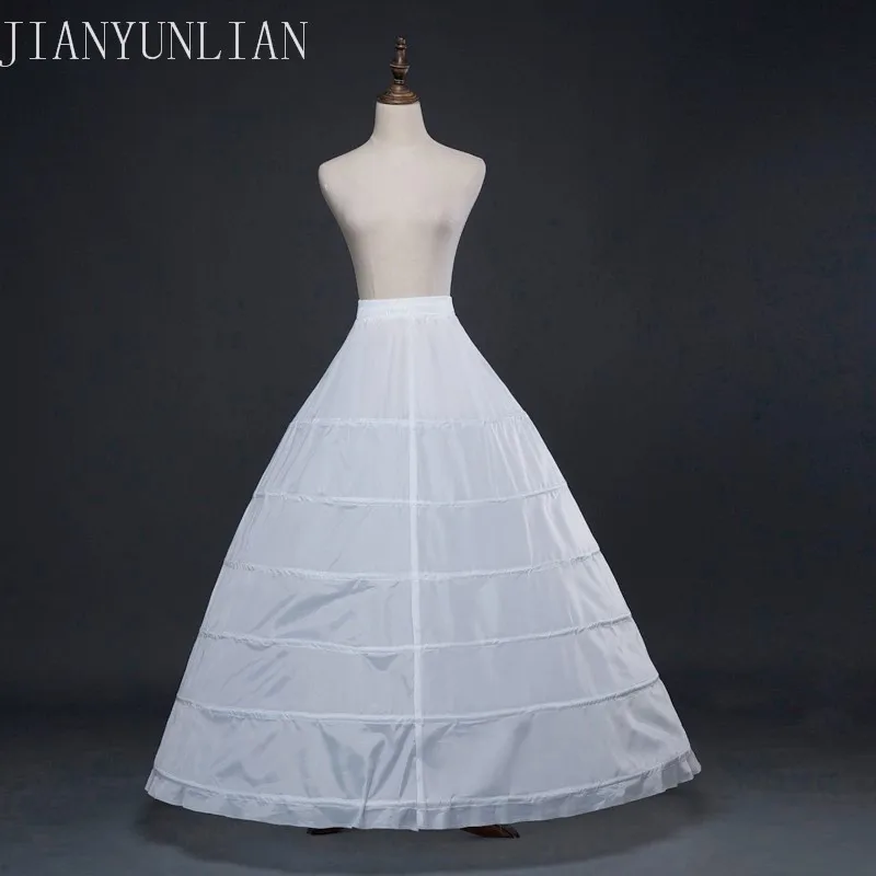 6-Hoop-Bridal-Petticoat-Free-Shipping-A-Line-Ball-Gown-Petticoats-Floor ...
