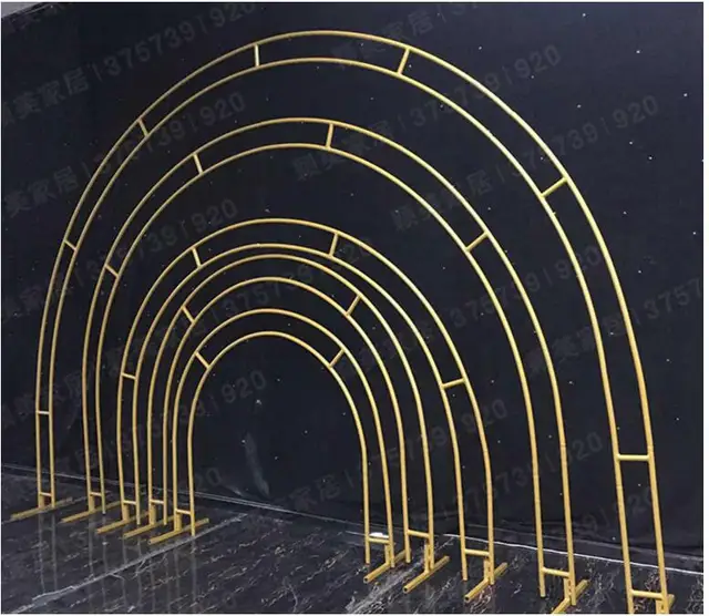 Wedding props ying mei new iron arc shelf arch ring rainbow arch round ...