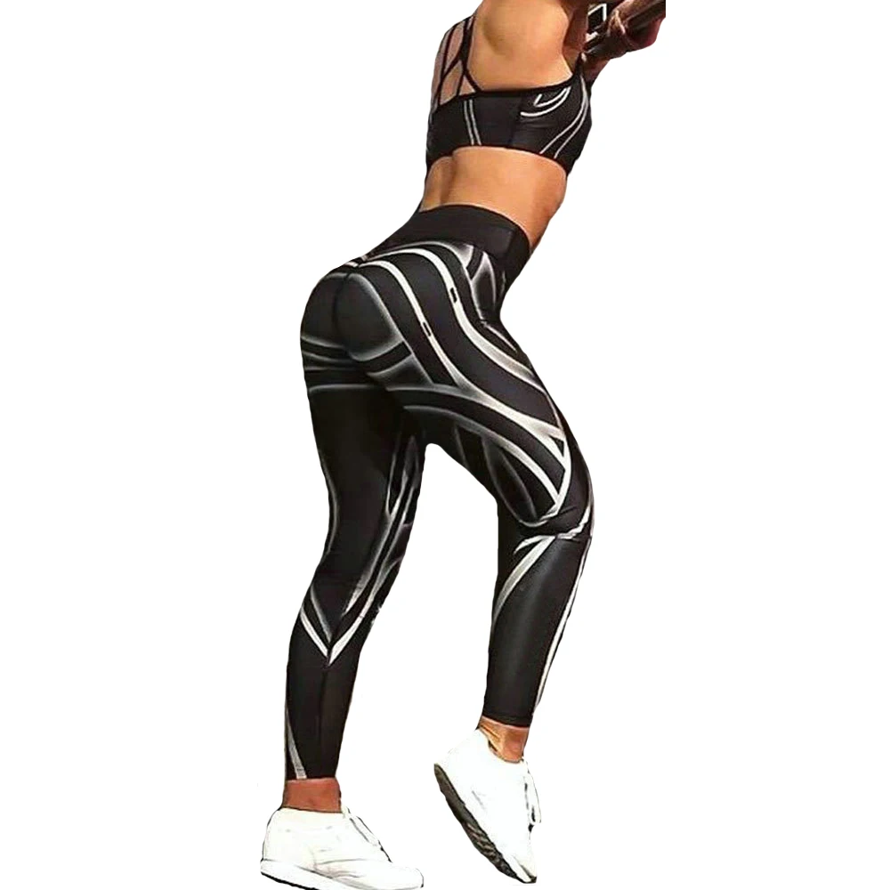 Sexy Sports Leggings Women High Waist Sportswear Slim Push Up Yoga
