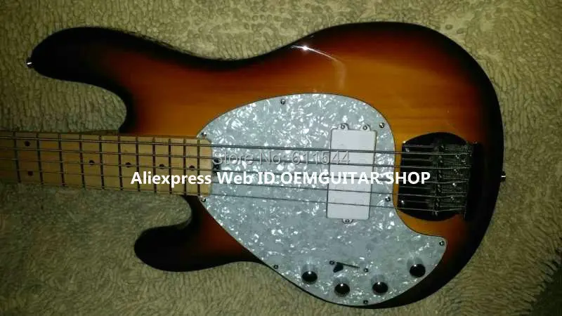 REVIEW Left Handed Bass StingRay 5 Music Man Electric Bass Honey Burst ...