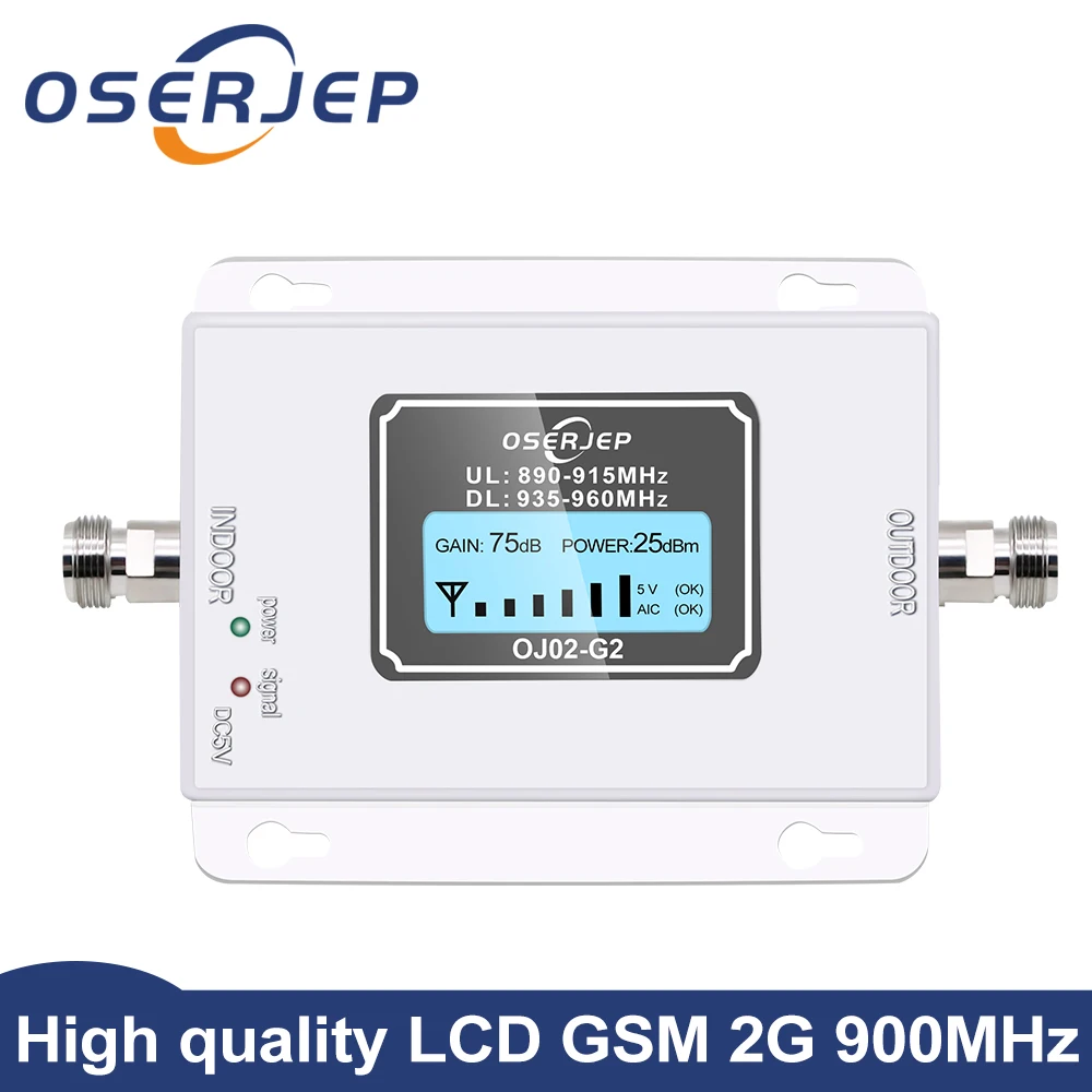 GSM 900 Mhz Repeater Band8 70dB จอแสดงผล LCD GSM 900 Mhz 2G 3G โทรศัพท์ ...