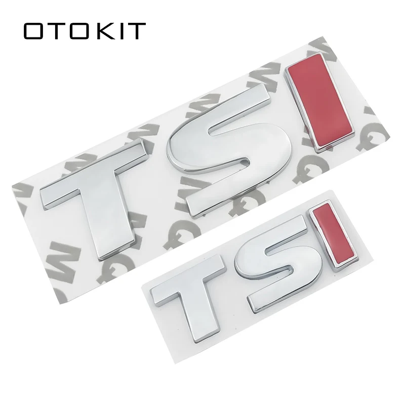 Red TSI Metal Car Stickers Emblem Badge Decal Car Styling Sticker for ...