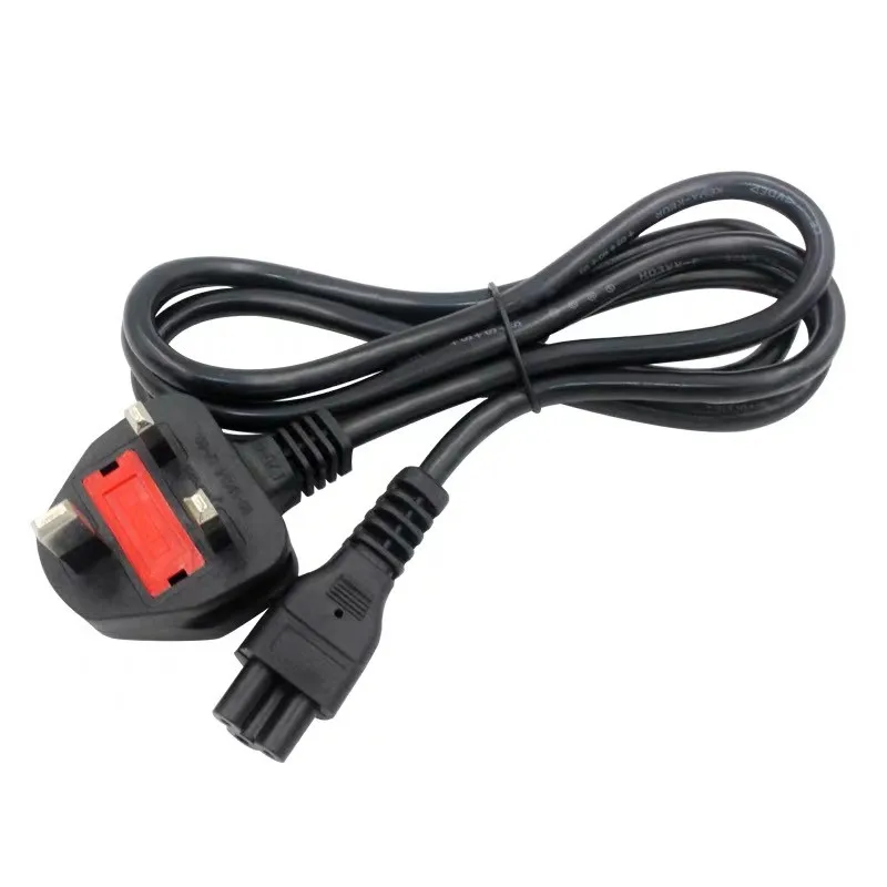 UK Plug Power Cord British Main C5 Cloverleaf AC Power Supply Lead ...