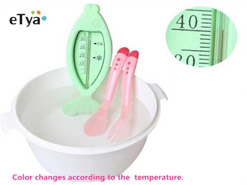 Safety Temperature Sensing Spoon Baby Feeding fork kids Children Food ...