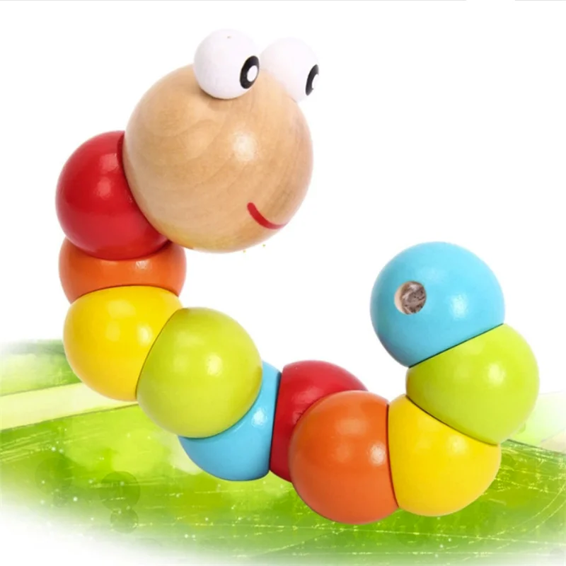 Lovely Worm Twist Puppet Gift Cognition Fun Educational Changeable ...