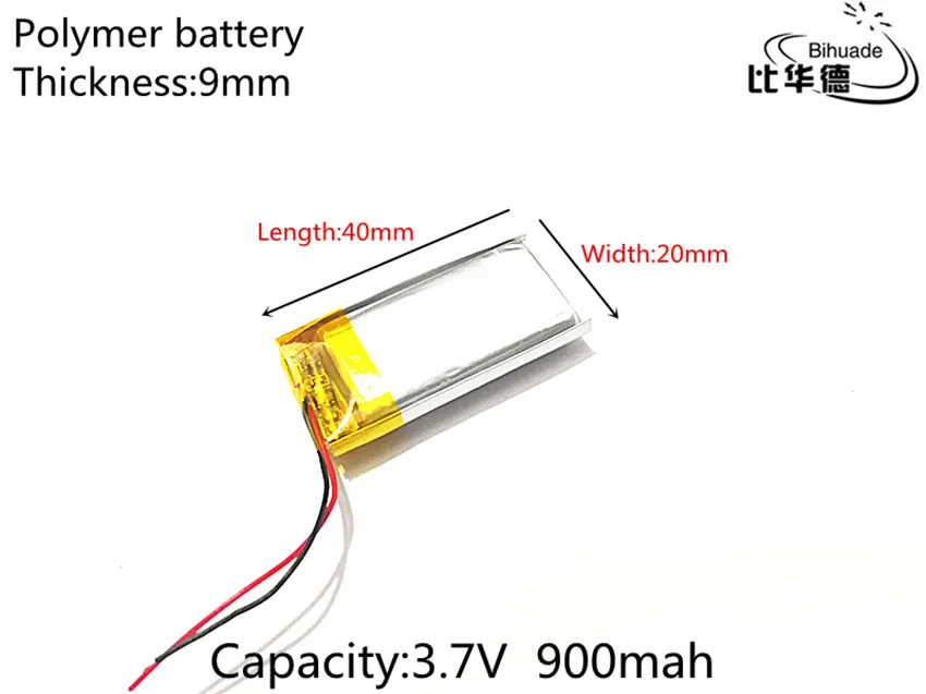 1pcs-3-7V-900mAh-902040-Lithium-Polymer-Li-Po-li-ion-Rechargeable ...