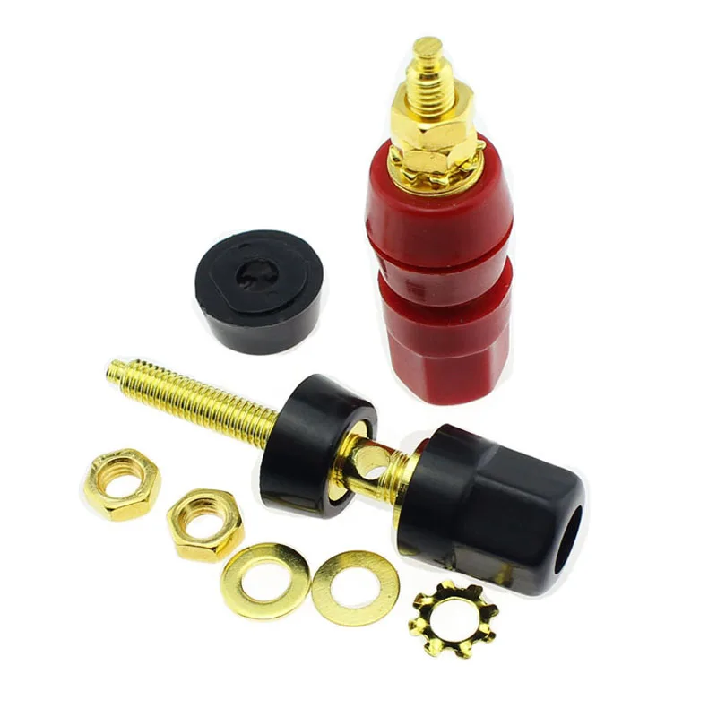 100pcs Audio Amplifier Terminal Speaker Cable Connector Banana Jack ...