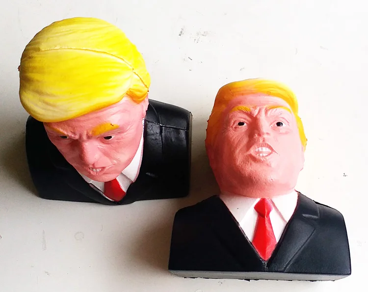 10*8cm trump head stress toy,squishy toy for president trump,funny ...