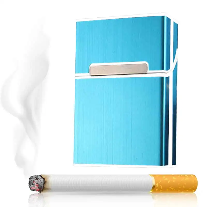 Cigar Cigarette Case Aluminum Tobacco Holder Pocket Box Storage ...