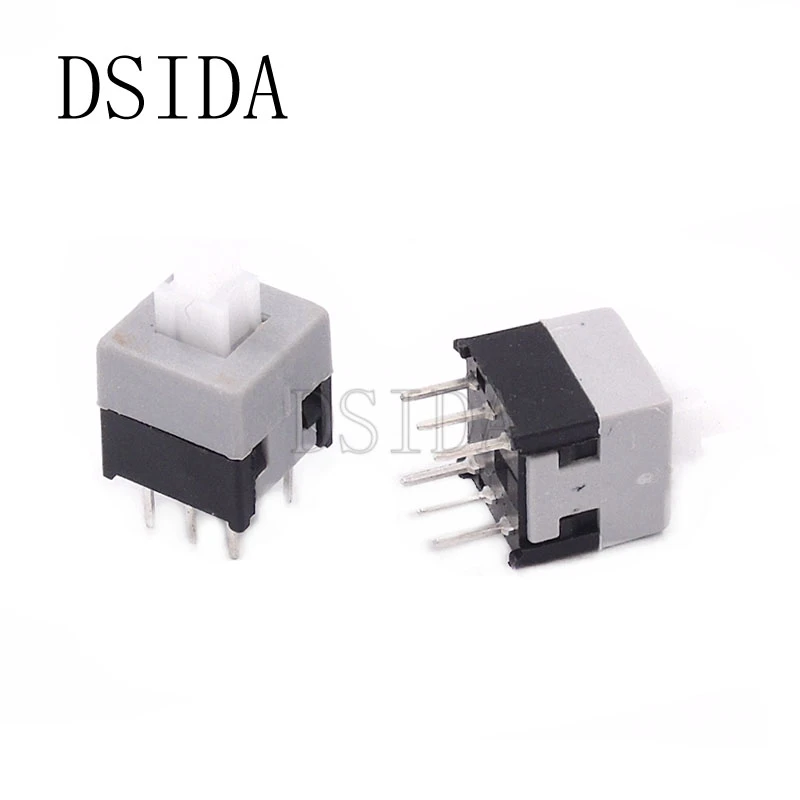 10PCS Mini Push button switch 6Pin Push Tactile Power Micro Switch Self ...