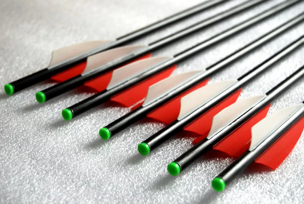 Free shipping 12 pieces 20" fiberglass crossbow bolt arrow fixed target ...