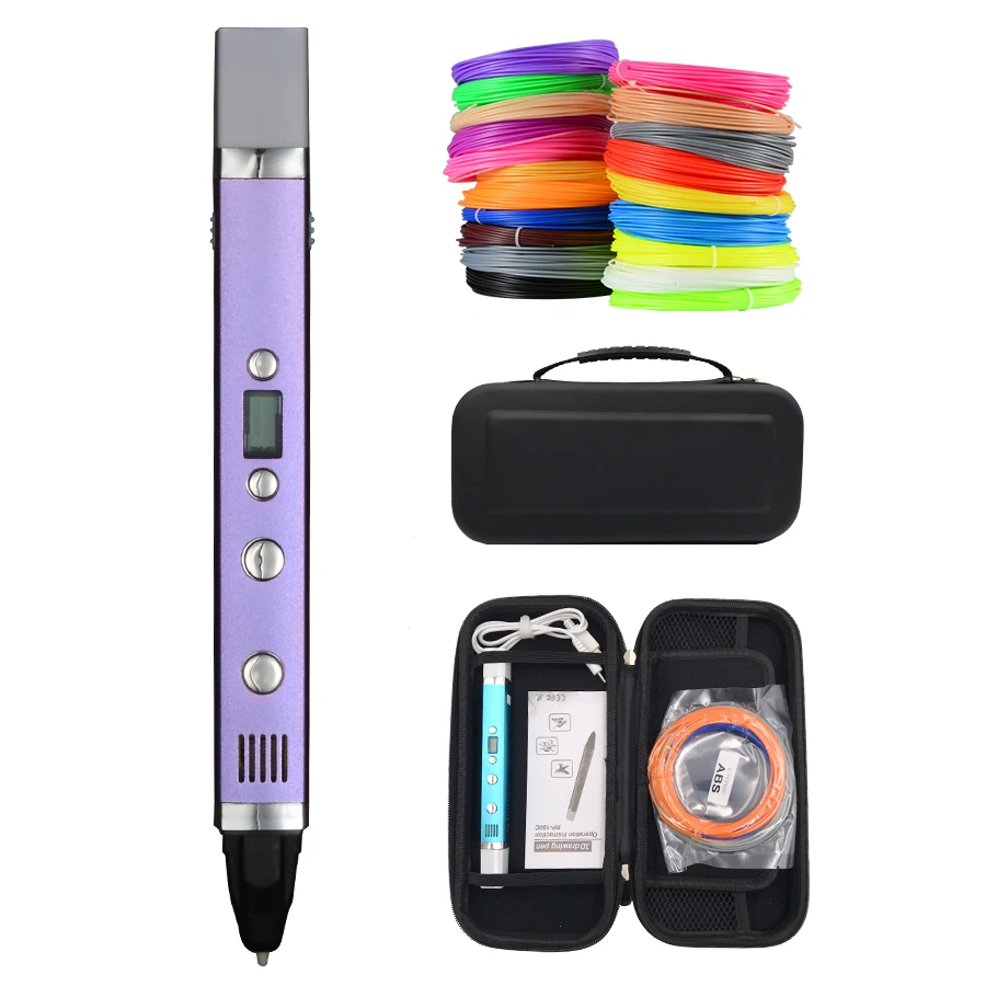 Myriwell Bolígrafo de dibujo 3D con enchufe USB, pluma creativa 3D, graffiti Digital, 4 ...